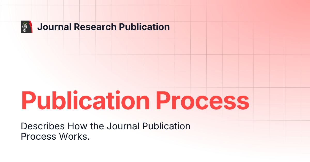 Publication Process | Journal Research Publication